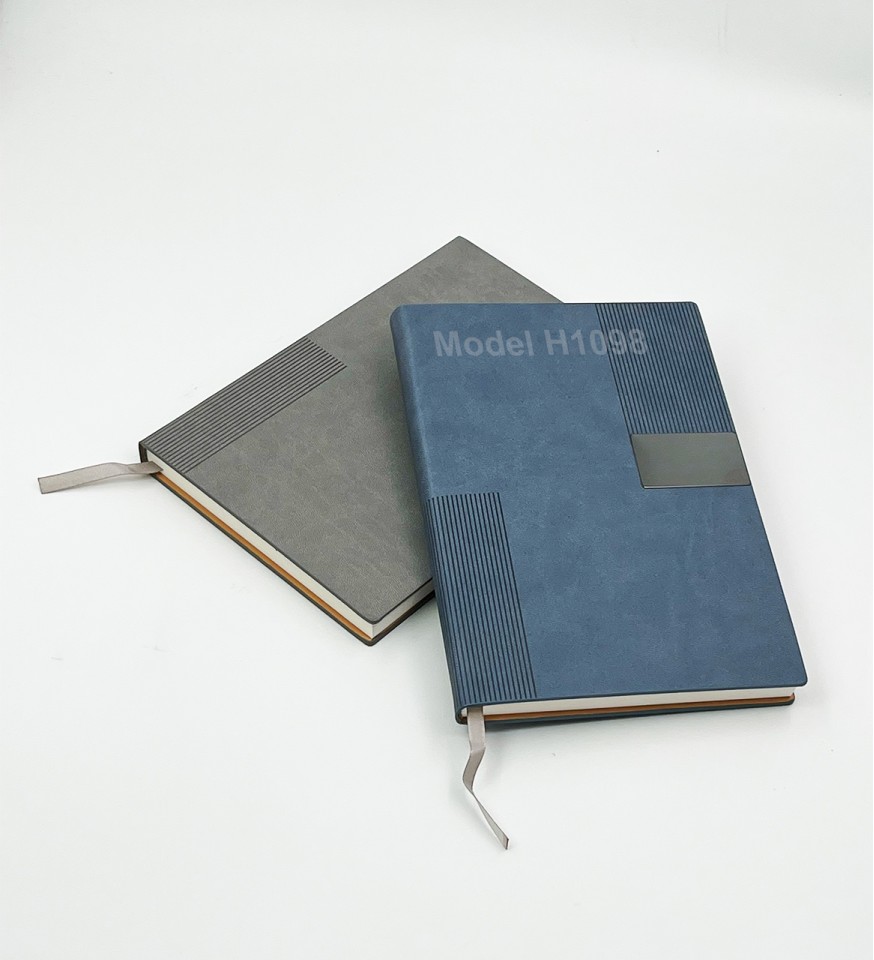 A5 Size Notebook Diary With Metal Plate